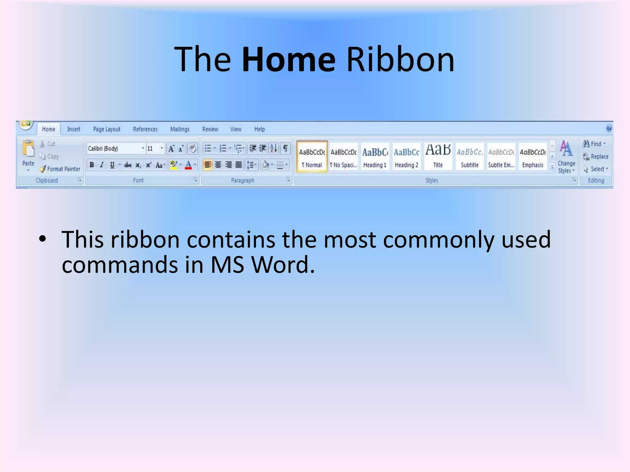 01 microsoft office word 2007 (introduction and parts) | PPTX