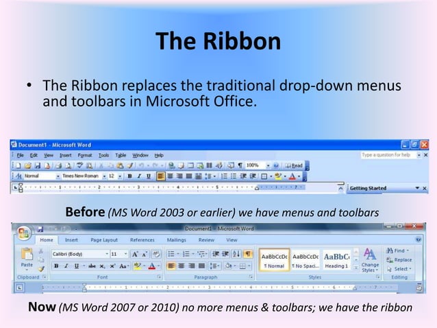 01 microsoft office word 2007 (introduction and parts) | PPTX