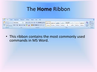 01 microsoft office word 2007 (introduction and parts) | PPTX