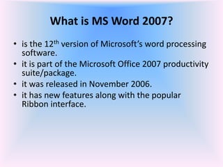 Microsoft Office Word 2007