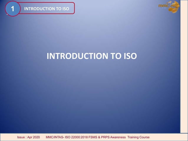 02 INTRODUCTION TO ISO 22000 | PPT | Food Industry | Industries