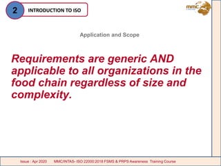 02 INTRODUCTION TO ISO 22000 | PPT