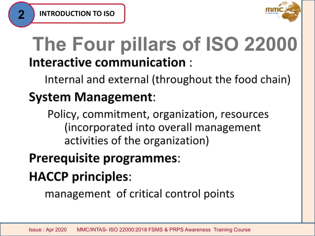 02 INTRODUCTION TO ISO 22000 | PPT | Food Industry | Industries