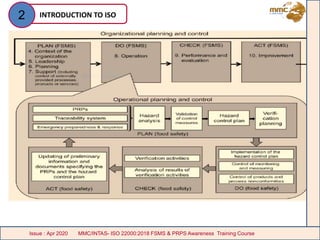 02 INTRODUCTION TO ISO 22000 | PPT | Food Industry | Industries
