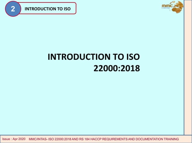 ISO 22000 Clauses Requirements and Documentation | PPT