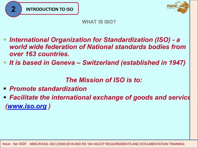 ISO 22000 Clauses Requirements and Documentation | PPT