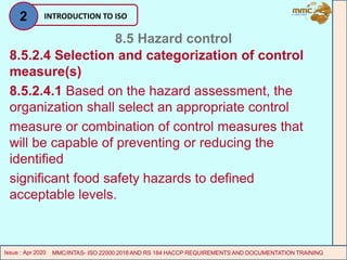 ISO 22000 Clauses Requirements and Documentation | PPT
