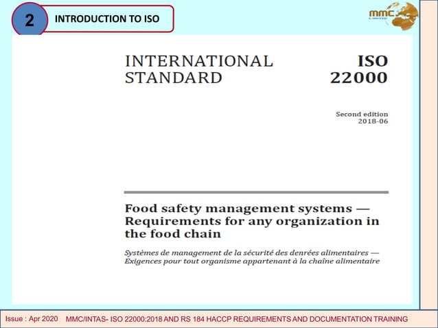 ISO 22000 Clauses Requirements and Documentation | PPT