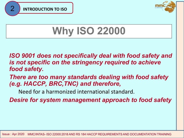 ISO 22000 Clauses Requirements and Documentation