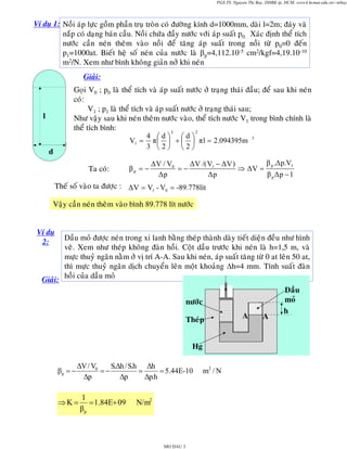 Cơ lưu chất 01 modau | PDF