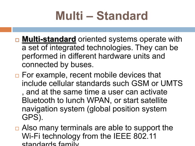 multi standard multi-band receivers for wireless applications | PPTX | Computer Networking ...