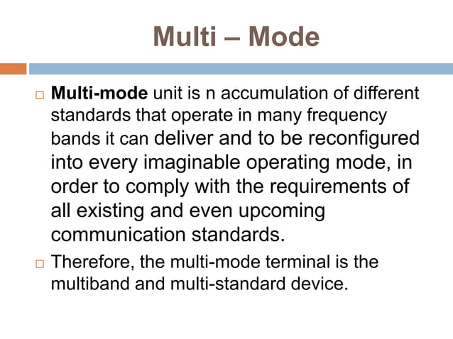 multi standard multi-band receivers for wireless applications | PPTX ...