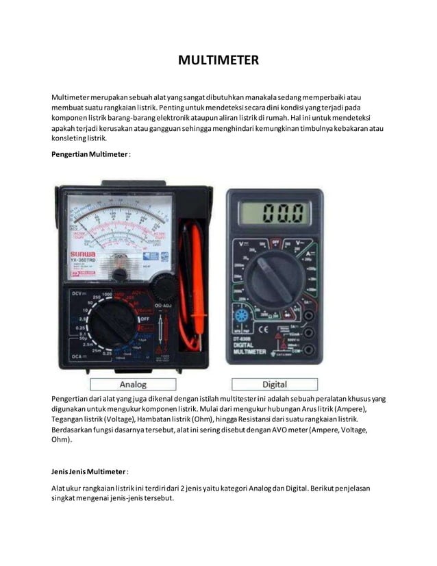 01multimeter | PDF