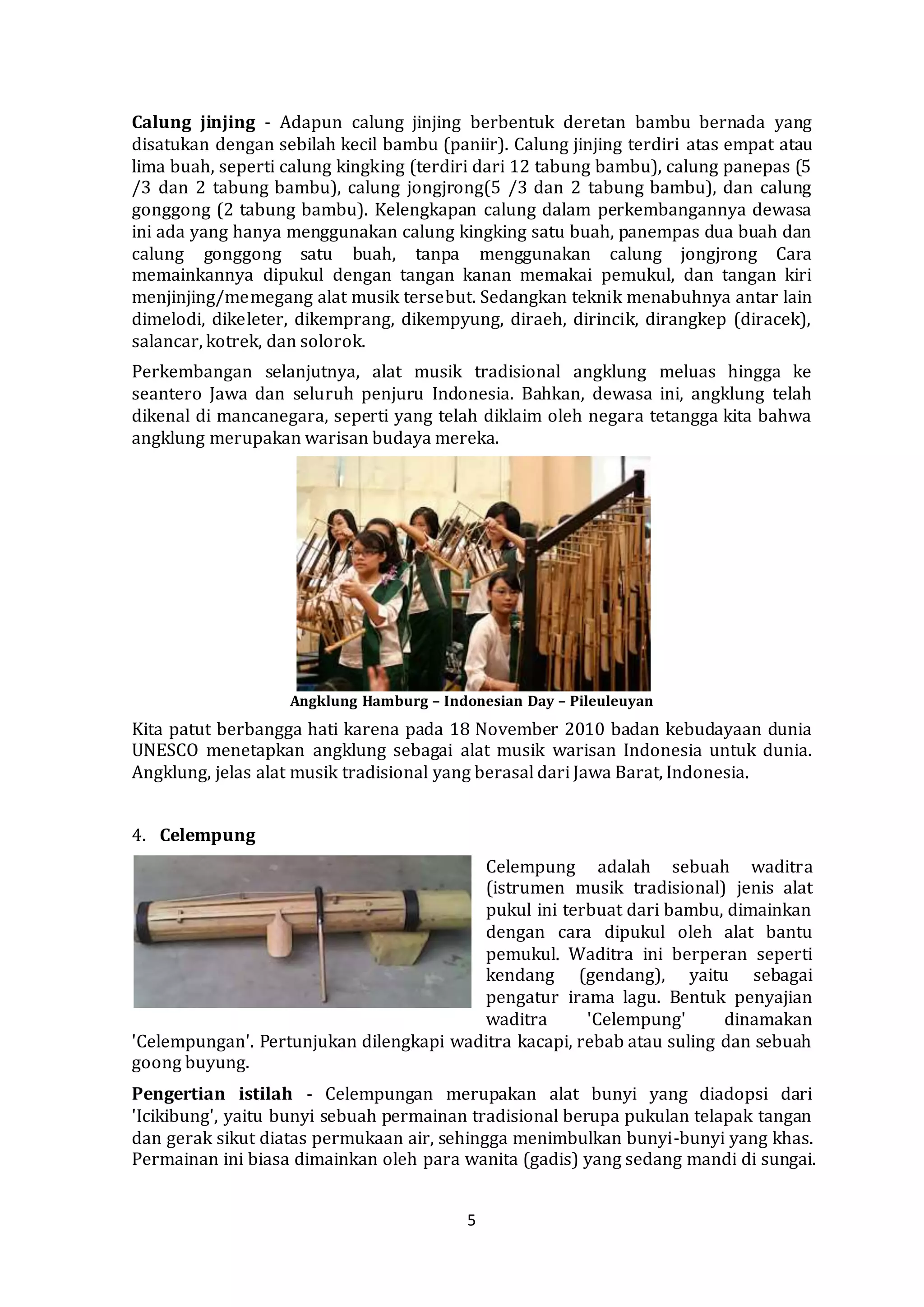 Musik Tradisional Jawa Barat | DOCX