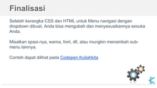 CSS Eksperimen - 03-1 navigasi dasar | PPT