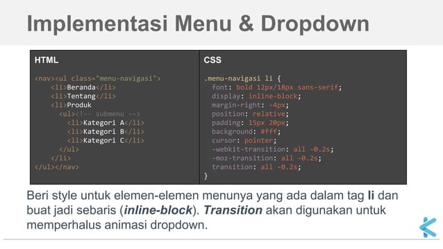 CSS Eksperimen - 03-1 navigasi dasar | PPT