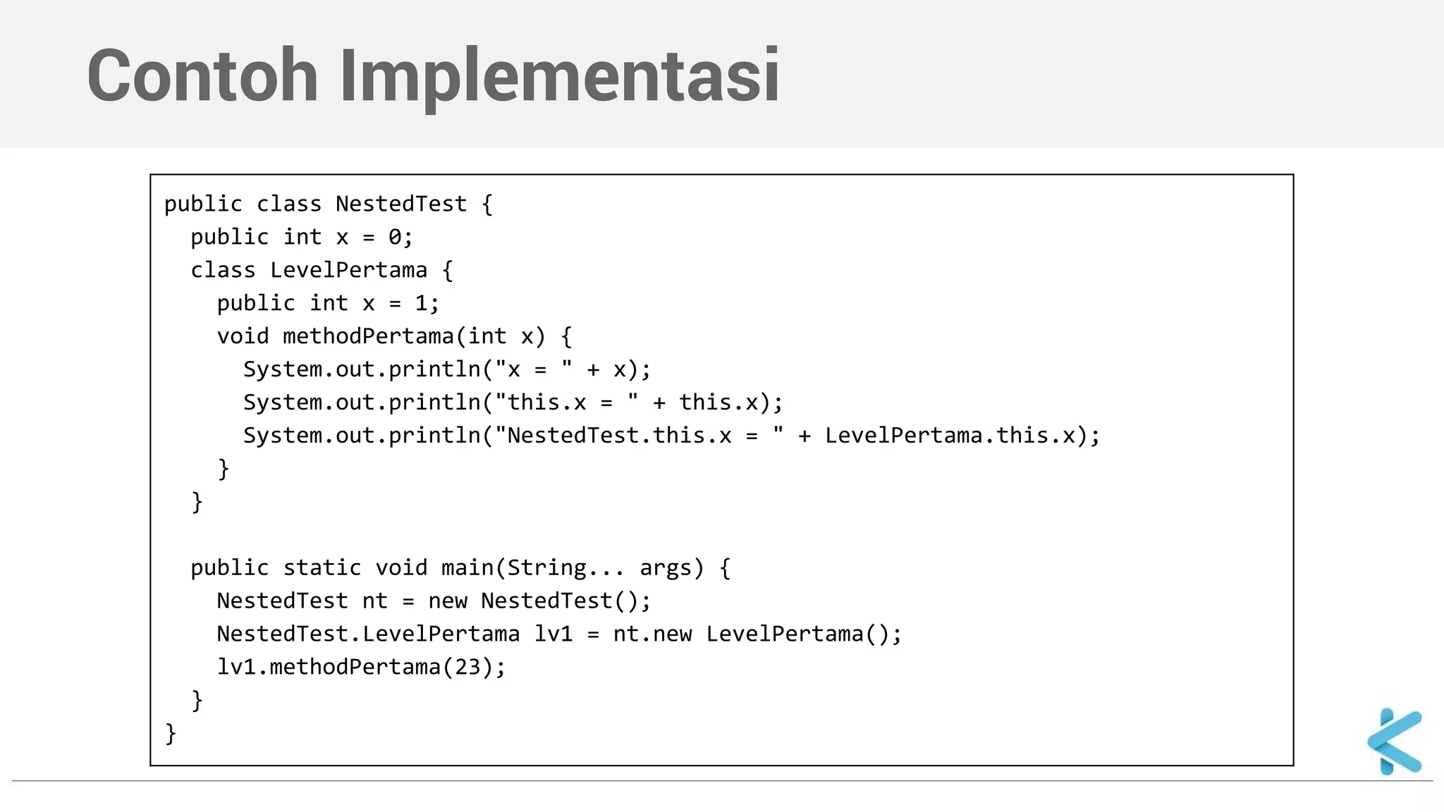 OOP - Nested class | PPT