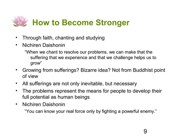 Nichiren Buddhism Practice Introduction | PPT | Buddhism | Religion ...
