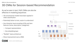 Recurrent Neural Networks for Recommendations and Personalization with Nick Pentreath | PPT