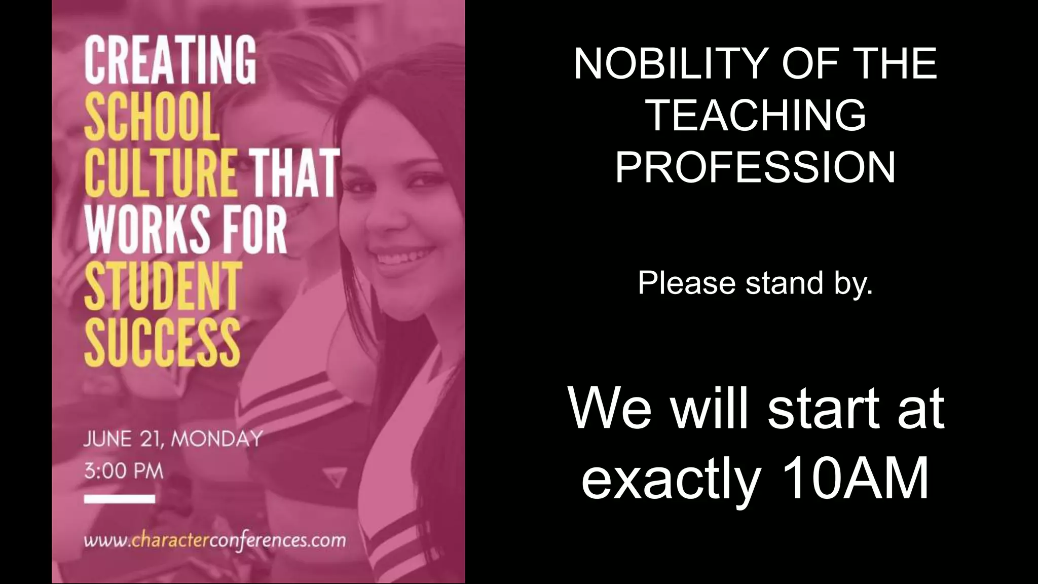 NOBILITY OF THE TEACHING PROFESSION | PPTX | Professional School ...