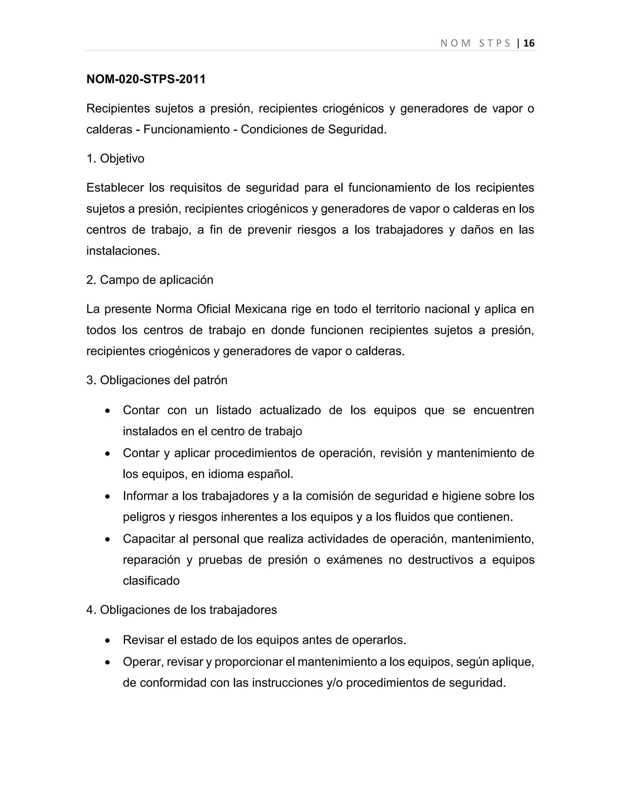 01 Normas-Oficiales-Mexicanas-STPS.pdf resumen | PDF