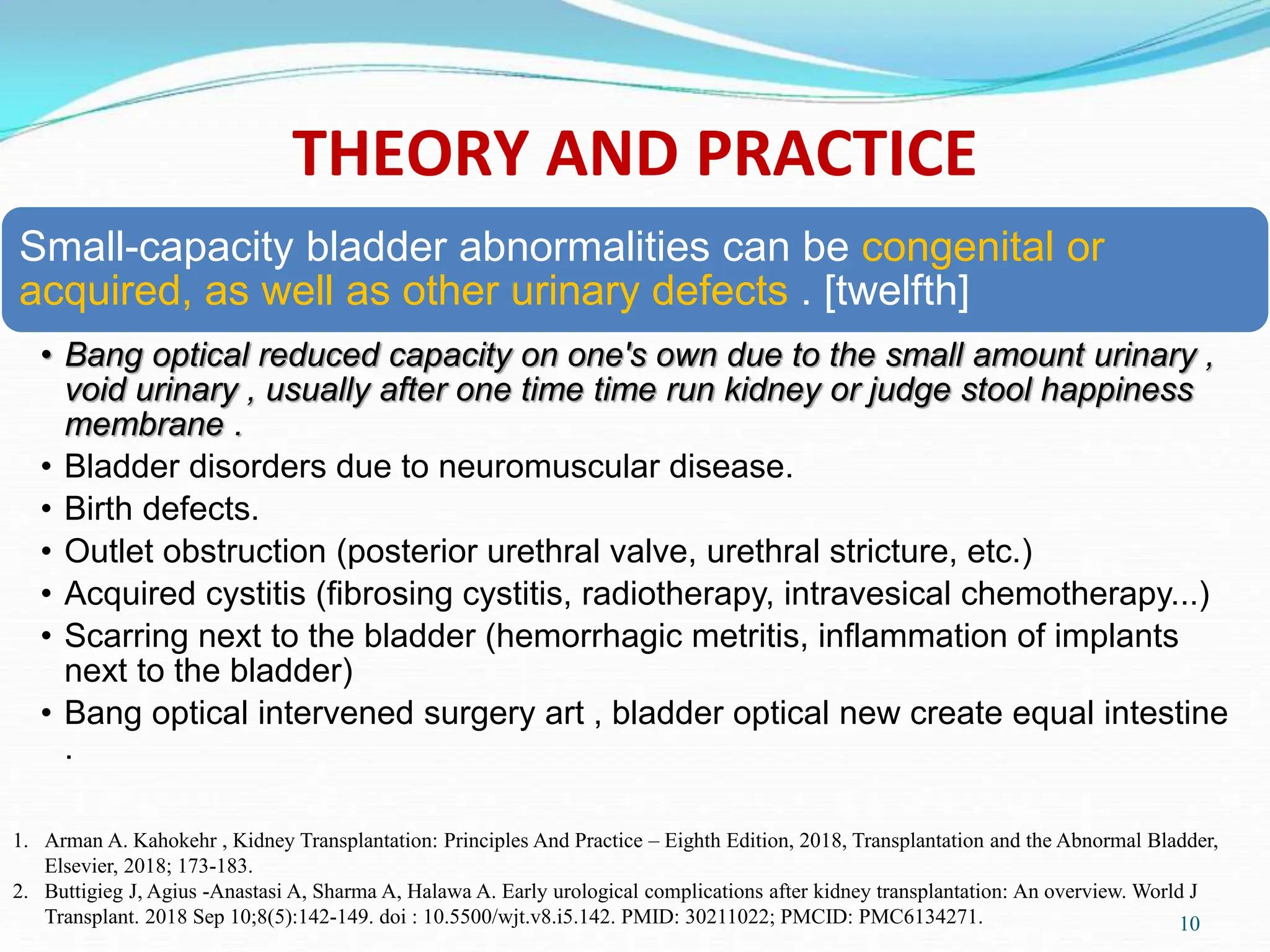 Small bladder capacity on kidney transplantation | PPTX