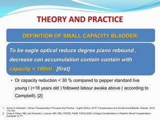 Small bladder capacity on kidney transplantation | PPTX