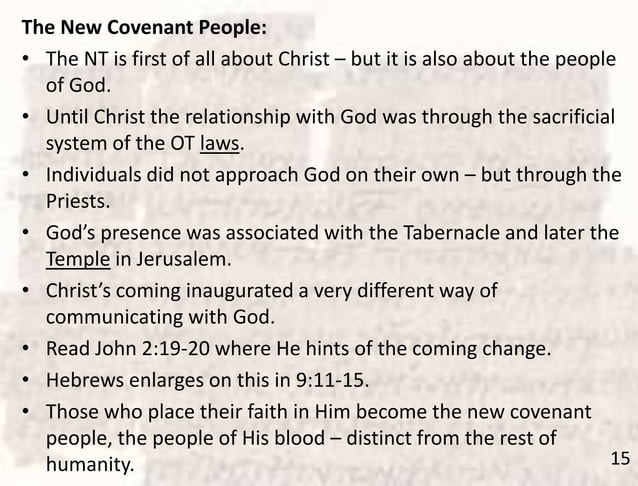 Session 01 New Testament Overview - Introduction and Summary | PPTX