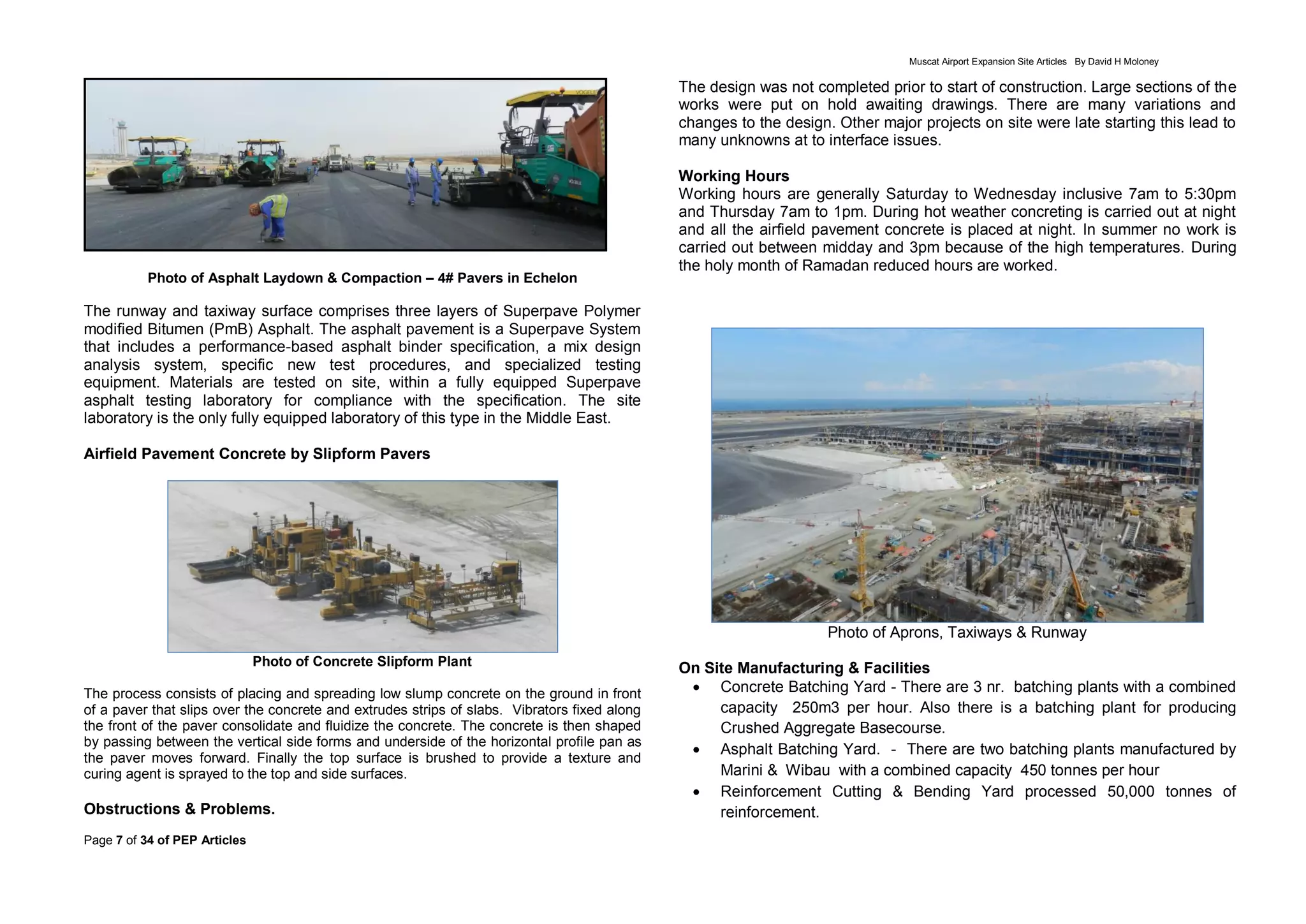 Runway construction project execution plan | PDF