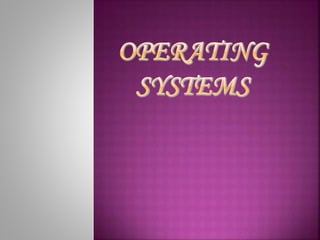 01 operating systems final | PPT