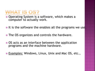 01 operating systems final | PPT