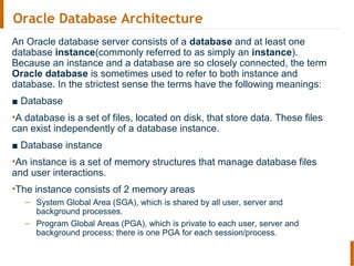 01 oracle architecture | PPT