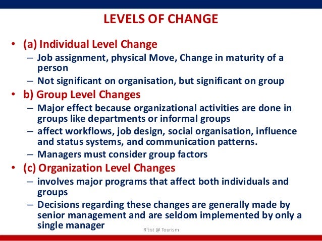 01 organisational change
