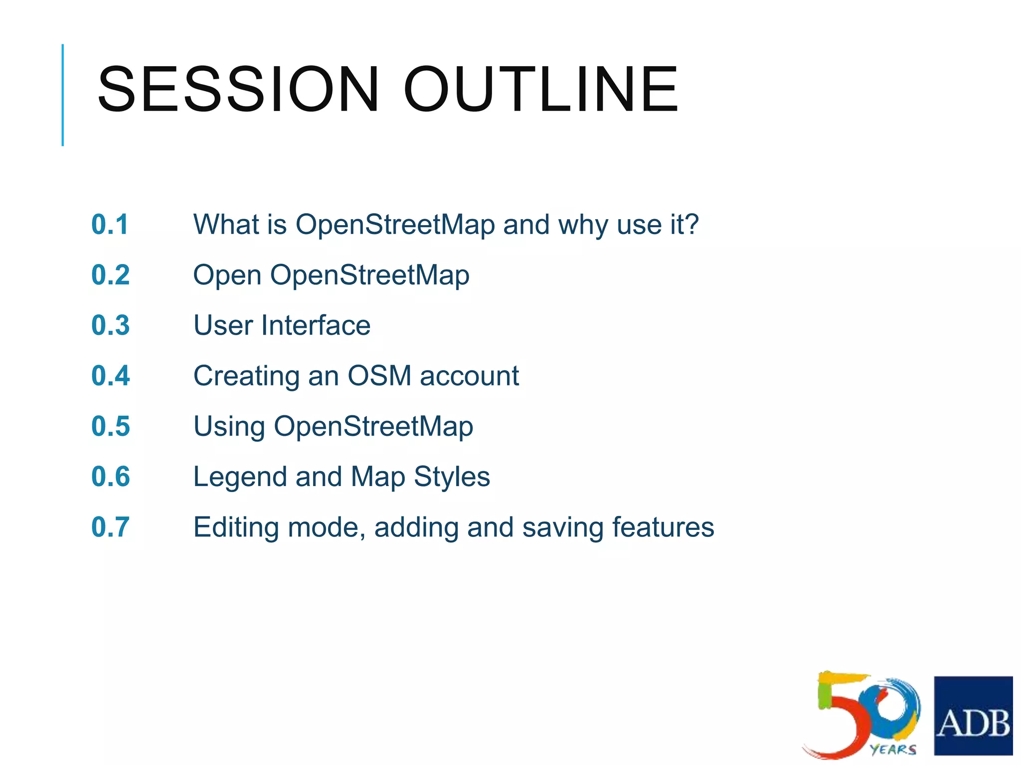 Lesson 1. OPENSTREETMAP Basic Operations | PPT