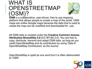 Lesson 1. OPENSTREETMAP Basic Operations | PPT