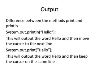 01 output in java | PPT