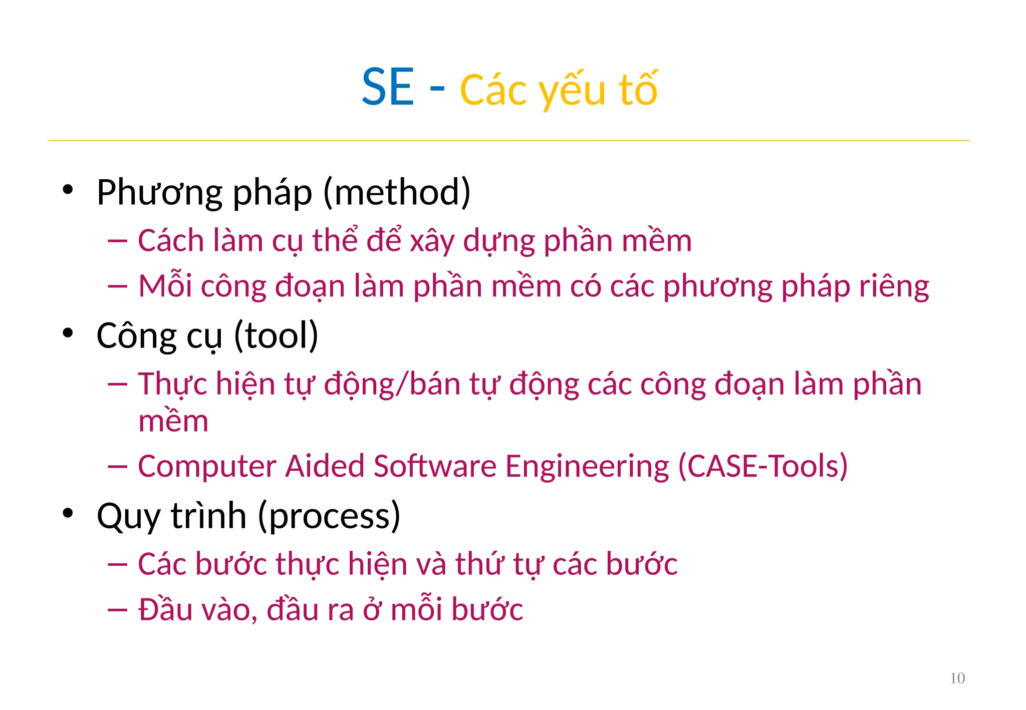 Overview of SE - Definition, field, application, testing and process | PPT