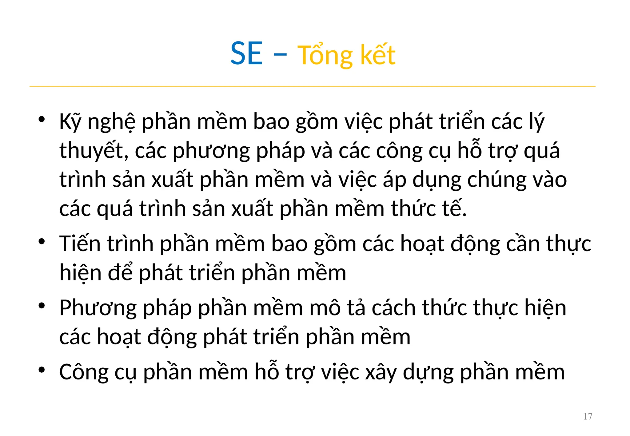 Overview of SE - Definition, field, application, testing and process | PPT