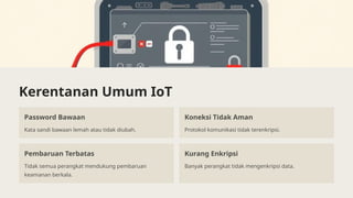 Overview of Security in IoT device for reading | PPT