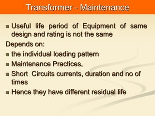01 Overview of Power transformers - Remedial Measures.ppt | Geology | Science