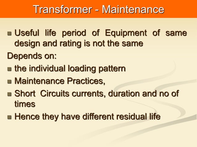 01 Overview of Power transformers - Remedial Measures.ppt | Geology | Science