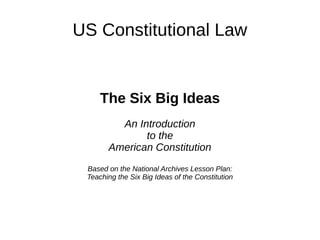 Overview: Six Big Ideas | PPT