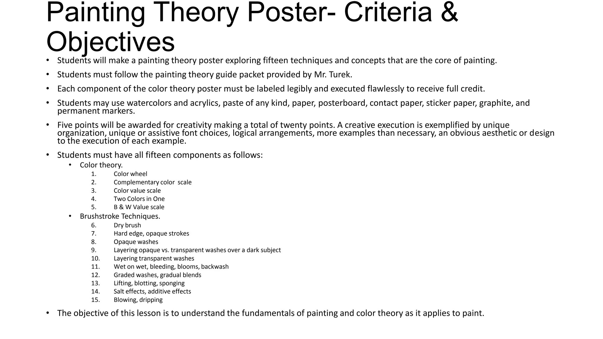 Painting theory poster | PPT | Free Download