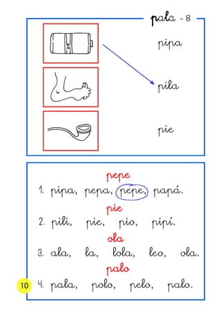 FONEMA P para trabajar con niños de primer grado de primaria | PDF