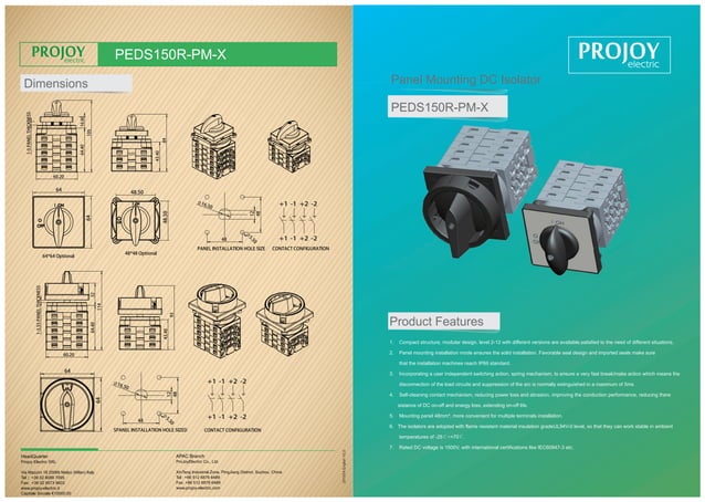 01 panel mounting dc isolator en | PDF