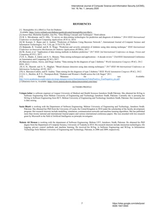 Prognosis of Diabetes by Performing Data Mining of HbA1c | PDF