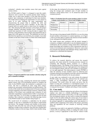 A Peer-Evaluation Model for Team Member Selection in a Distributed Development Domain (PETMS) | PDF