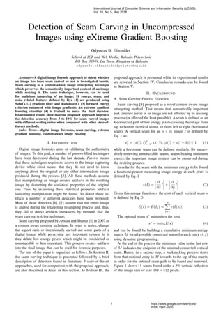 Detection of Seam Carving in Uncompressed Images using eXtreme Gradient Boosting | PDF