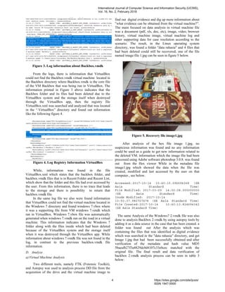 Virtual Machine Forensic Analysis and Recovery Method for Recovery and Analysis Digital Evidence ...
