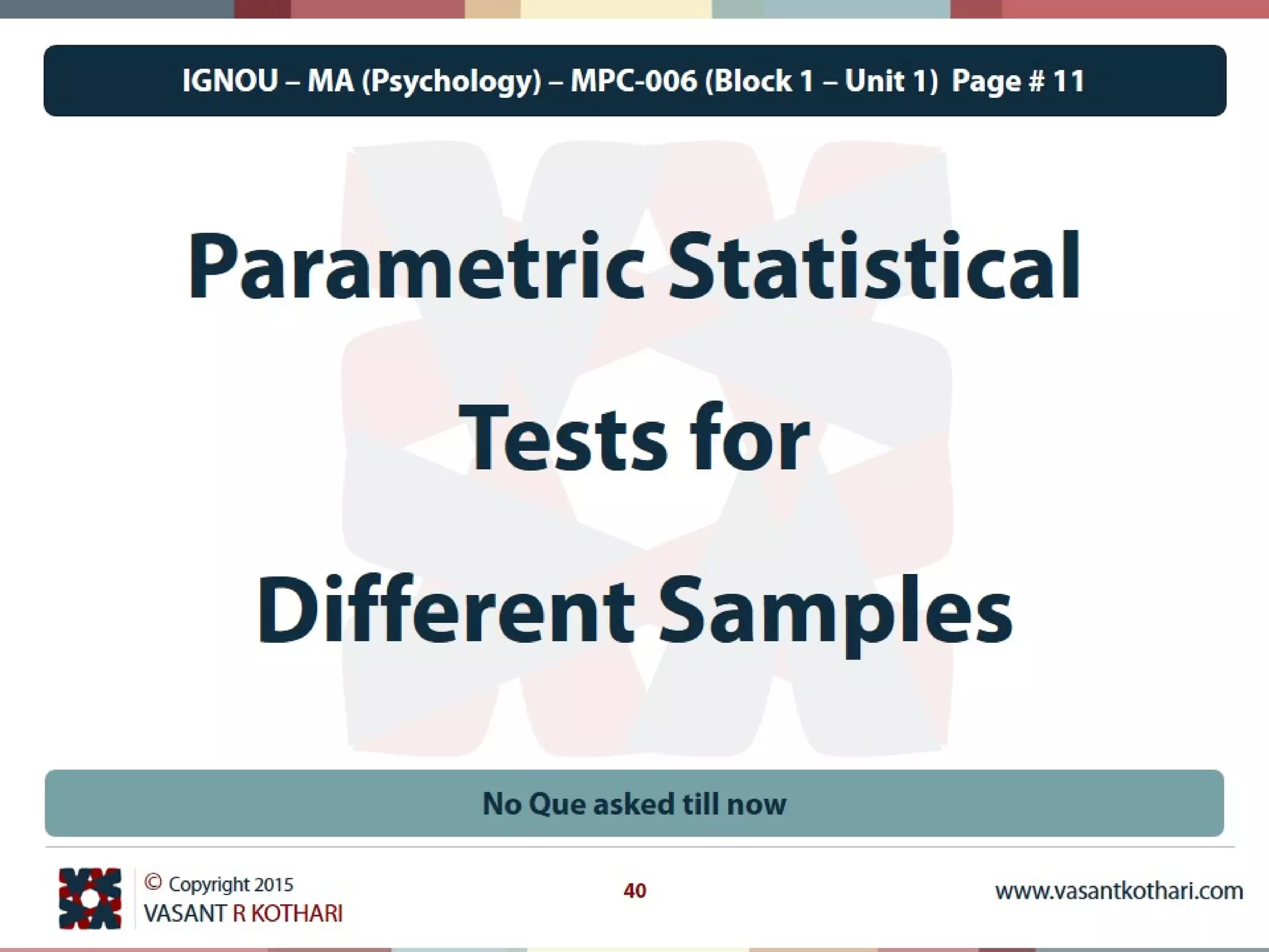 01 parametric and non parametric statistics | PDF